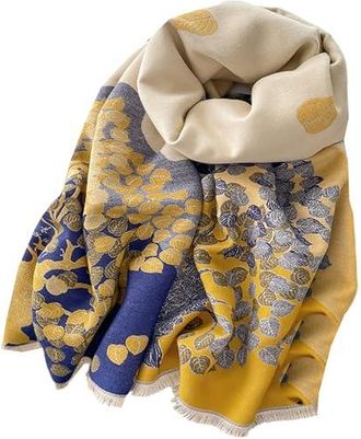 GFM &Eacute;charpe ch&acirc;le style pashmina texture cachemire pour lautomne et lhiver (FRLSHL-AA), 2251-beige bleu, L