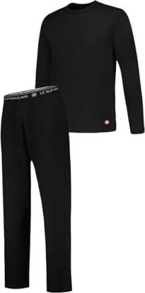 Le Slip Fran&ccedil;ais Ensemble Pyjama t-Shirt Manches Longues et Pantalon en Coton 100% Made in France