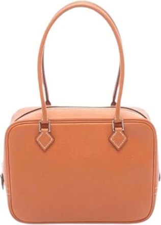 Herm&egrave;s Sac &agrave; main vintage doccasion - Femme - Pre-owned - Orange - Taille: ONE Size