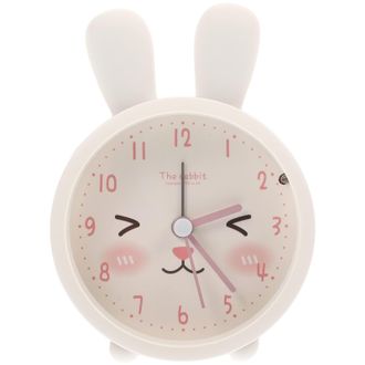 Amosfun Hasenwecker Silikon Cartoon Ebene Mit Nachtlicht Ger&auml;uschlos Kleine Tischuhr F&uuml;r Schlafzimmer B&uuml;ro Wohnzimmer