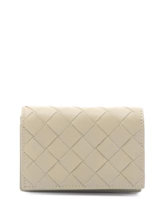 Bottega Veneta 2012-2025 Kartenetui aus Nappaleder mit Intrecciato-Muster - Braun