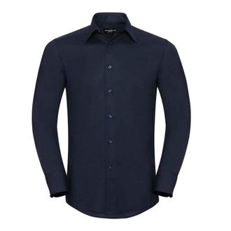 Russell Athletic Russell Collection - Formelles Hemd f&uuml;r Herren Lang&auml;rmlig (Leuchtend Navy-Blau)