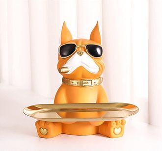 Generic Kunstharzskulptur, Aufbewahrungsbox f&uuml;r Figuren, Schl&uuml;sselschale f&uuml;r den Eingangsbereich, Bonboniere, Schmuckorganizer, Geschenkidee f&uuml;r Tisch, Hausba