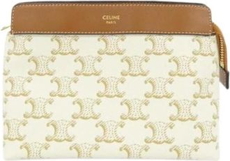 Celine unisex, Pre-owned, Blanc, Taille: ONE Size Pochette Vintage Pre-owned