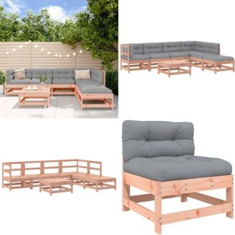 vidaXL 7-tlg. Garten-Lounge-Set mit Kissen Massivholz Douglasie - Garten Lounge Set - Garten Lounge Sets - Home & Living