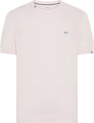 Sun 68 Homme, Tops, Rose, Taille: XL T-Shirt Sweater Basic S/S