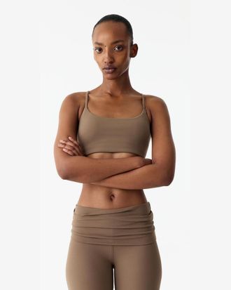 Arket Sport-BH Aus Weichem Stretchmaterial -Braun