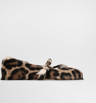 Dolce & Gabbana Ballerina - Frau Flat Braun 37.5