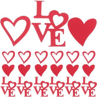 Artibetter 100 St&uuml;ck Papierkonfetti Valentinstag Hochzeitstisch Dekoration Herzf&ouml;rmig Leuchtend Rot Partydeko f&uuml;r Festfeiern und Muttertag