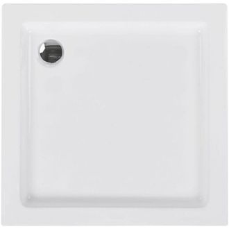 Beliani Duschwanne AMPAY 80 x 80 x 5 cm Wei&szlig;