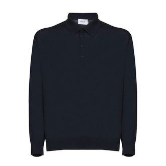 D4.0 Round-Neck Strickwaren - - Knitwear - Herren - Blau - 3XL