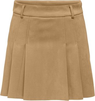 Only Damen Rock ONLSTINA Life HW Faux Suede Skirt PNT (DE/NL/SE/PL, Alphanumerisch, S, Regular, Regular, Toasted Coconut)