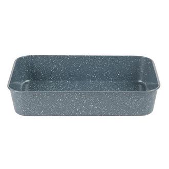 Russell Hobbs RH01832EU Nightfall 39.5cm tiefer Ofenbackform, BPA/PFOA-frei, Kohlenstoffstahl leicht zu reinigen backform, Blauer Marmor design, Sonntagsbraten, Fle