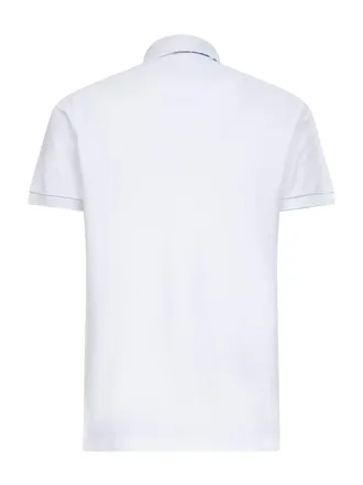 Etro Mens White Cotton Piquet Polo Shirt T-shirts And Polos