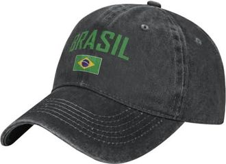 Generic Casquettes De Golf Drapeau Vintage du Br&eacute;sil (Brasil) Vintage Pare-Soleil Casquette Anti-Soleil Ext&eacute;rieur Sunhat pour Les Saisons Randonn&eacute;e P&ecirc;che