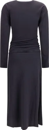 Christophe Lemaire Womens Gray Cotton Casual Dress
