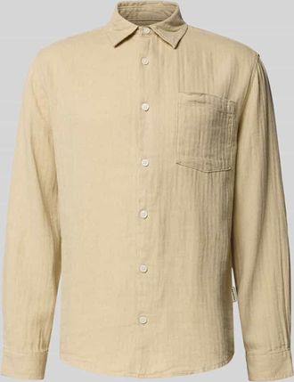 Redefined Rebel Slim Fit Freizeithemd aus Leinen-Baumwoll-Mix Modell NELSON