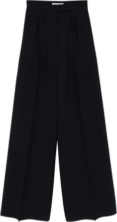 Max Mara Femme, Pantalons, Bleu, Taille: 42 FR Wool Seersucker Pantalons