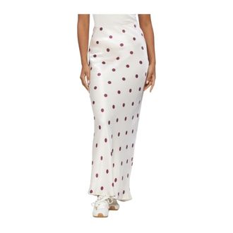 Modstr&ouml;m Vanjamd Print Rock - - Skirts - Damen - Wei&szlig; - S