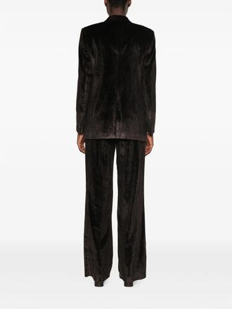 Tagliatore Corduroy Double-Breasted Pant Suit - Brown