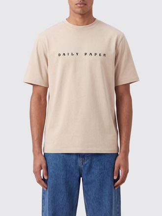 Daily Paper Clothing Baumwoll-T-Shirt mit Rundhalsausschnitt, &uuml;berschnittenen Schultern und Logo