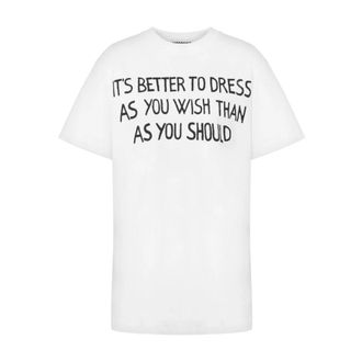 Moschino T-Shirt mit Buchstaben-Print - - Tops - Damen - Wei&szlig; - XS