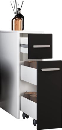 VCM Holz Midischrank | Nischenschrank | Maße: H. 61 x B. 20 x T. 45 cm | Raumteiler | 2 Schubladen - Zalo