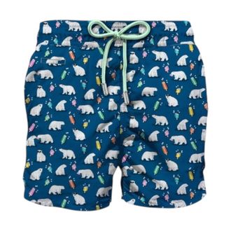MC2 Saint Barth Ice Bear Badeshorts - - Swimwear - Herren - Blau - XL