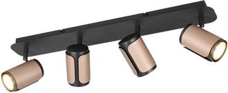 Trio Deckenstrahler 4er Spot Gillan GU10 schwarz coffee