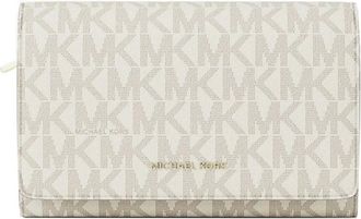 Michael Kors Femme, Accessoires, Blanc, Taille: ONE Size Jet Set Large Wallet
