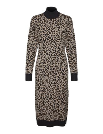 Vero Moda VMARIA Art LS HIGH-Neck Calf Dress GA