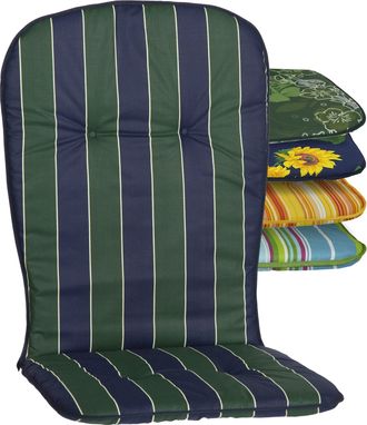 Beo Hochlehner Auflagen Waschbar Kos | Made in EU nach Öko-Tex Standard | Atmungsaktive Gartenstuhlauflagen Hochlehner | UV-beständige Auflagen Hochlehner