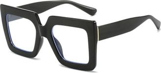 Generic Cadres de lunettes surdimensionnés pour femmes dégradés tendance verres transparents, C1 2026