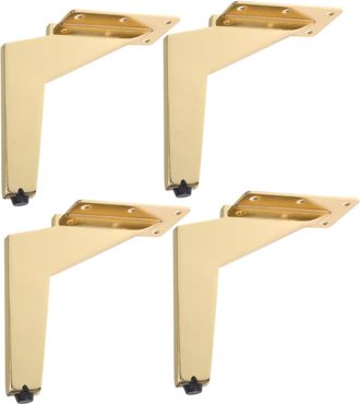 OSALADI 4 Stück Möbelbeschläge Füße Tischbeine 6 Zoll Schräge Möbelbeine Gold Tischbeine Hochleistungsbeine Metall Sofabeine Möbelbein Ersatz Stuhlbeine Kaltg