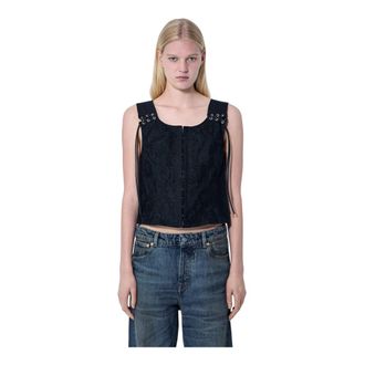 Our Legacy Tough Vest - - Tops - Damen - Schwarzk - S
