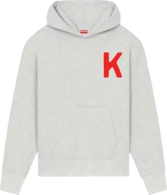 Kenzo Femme, Sweatshirts et sweats &agrave; capuche, Gris, Taille: 40 FR Lucky Tiger Sweat &agrave; capuche
