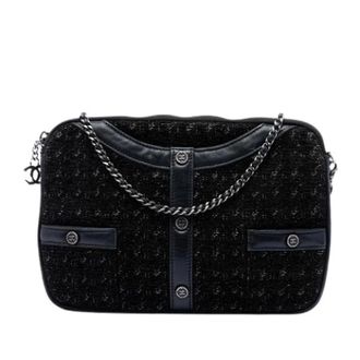 Chanel Sac bandouli&egrave;re vintage Pre-owned - Femme - Pre-owned - Noir - Taille: ONE Size