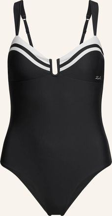 Karl Lagerfeld Badeanzug schwarz