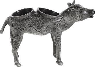 BESPORTBLE MOTHNUR Stilvoller Flaschenverschluss Halter Kuhform aus Zinklegierung Multifunktionaler Weinausgie&szlig;er Organizer f&uuml;r Arbeitsplatte Platzsparender Pr&auml;s