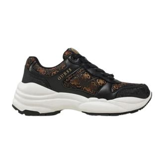 Guess Schwarz Braun Sneakers Samnie Flfsam - - Shoes - Damen - Schwarzk - 37 EU