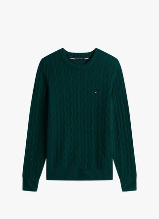 Tommy Hilfiger Pull col rond en laine m&eacute;lang&eacute;e