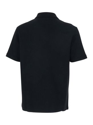 Jil Sander Mens Polo Shirt With Front Zip Black T-Shirts And Polos