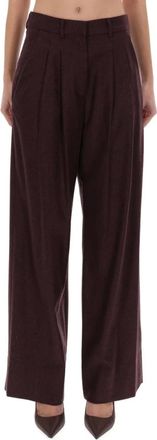 Pantaloni Torino Femme, Pantalons, Rouge, Taille: 40 FR Wide Pantalons