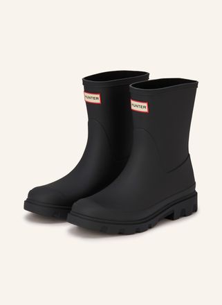 Hunter Gummi-Boots Downpour Short schwarz