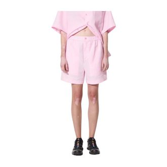 PANGAIA DNA Leinen Mid-Length Shorts - - Shorts - Damen - Rosa - S