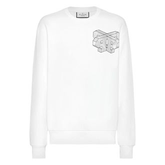 Philipp Plein Rundhals-Sweatshirt - - Sweatshirts & Hoodies - Herren - Wei&szlig; - XL