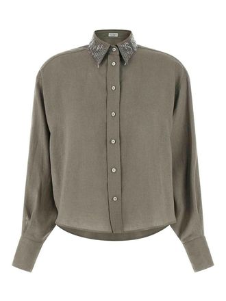 Brunello Cucinelli Hemd - Gr&uuml;n
