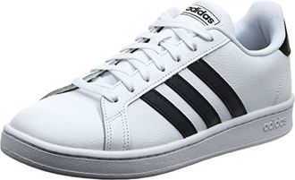 adidas Adidas Grand Court Baskets pour homme, Blanc (Blanc/noir), 39 EU