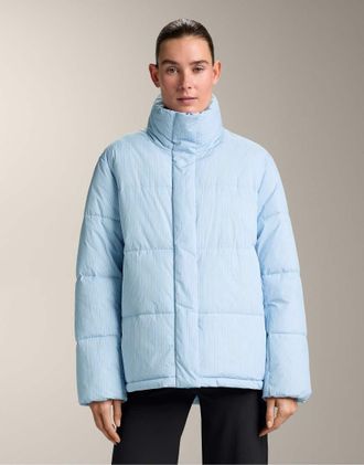 Oysho Primaloft - Wasserabweisende, wattierte Jacke in Hellblau