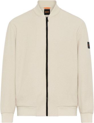 HUGO BOSS Sweatjacke Lisimba oversize fit, Strickbündchen